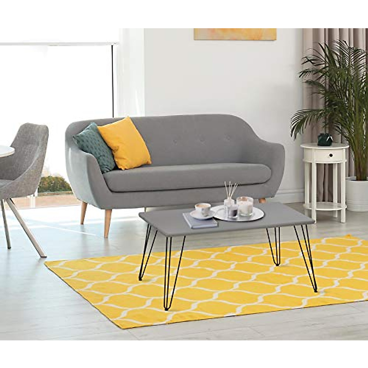 Badger Basket Contempo Convertible Changing Table for Infants and Babies - Includes Two Baskets, Gray/White