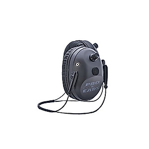 Pro Ears Electronic Hearing Protection BehindtheHead-Ear Muffs,GS-PT300-B-BH-L, Black, One Size