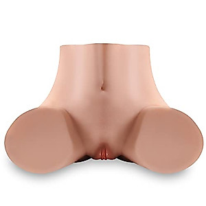 Lifelike Sex Doll Torso Male Masturbator Stroker Realistic Pocket Pussy Ass with Vagina Anal Sex, Sex Dolls Adult Toys Male Sex Toys for Men Pleasure, 14LB
