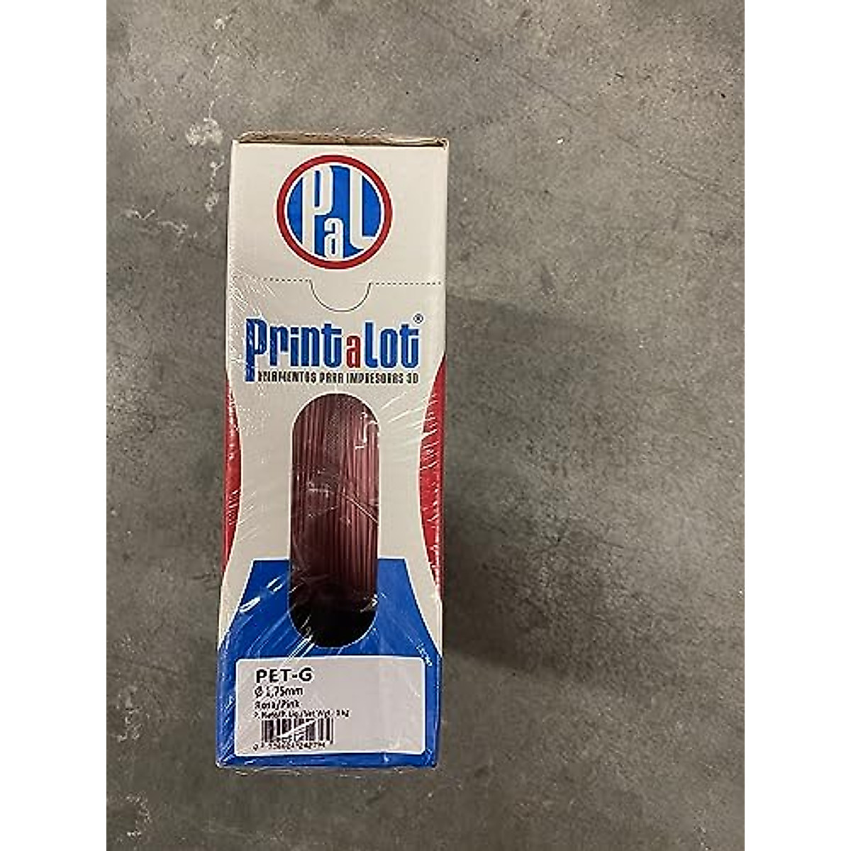 PRINTALOT PETG 3D Printer Filament, Dimensional Accuracy +/- 0.03 mm, 1 kg Spool, 1.75 mm, Pink