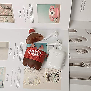 Compatible with AirPods 1/2 Case Red Pepper, Food Design Kids Teens Girls Boys Women Protective Silicone Skin for AirPod 1&2 Case, Funny Kawaii Cartoon 3D Cute Cover for AirPods （Red Pepper）