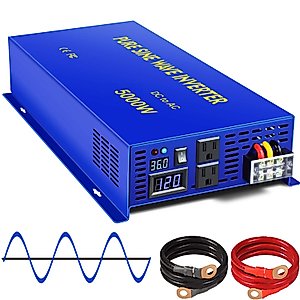 XYZ INVT 5000 Watt Pure Sine Wave Inverter 36V DC to AC 120V, 5000W Power Invert Surge 10000W Power Converter for Solar System. (5000W 36V)