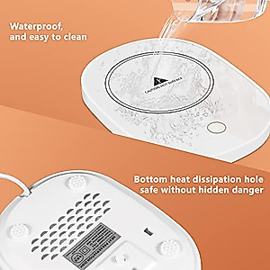 Coffee Warmer for Desk, Electric Beverage Warmer Plate with Auto Shut Off Smart Gravity Sensing Mug Cup Heater for Candle, Milk, Tea, Water, Cocoa