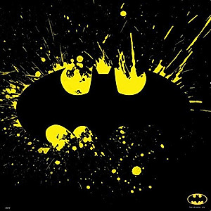 Skinit Decal Gaming Skin Compatible with PS4 Pro Console and Controller Bundle - Officially Licensed Warner Bros Batman Logo Yellow Splash Design