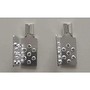 4-50Pcs Heating Film Clamps Special Silver Connectors Underfloor Electric Floor Heating Film Clips Accessories (Color : 40pcs)