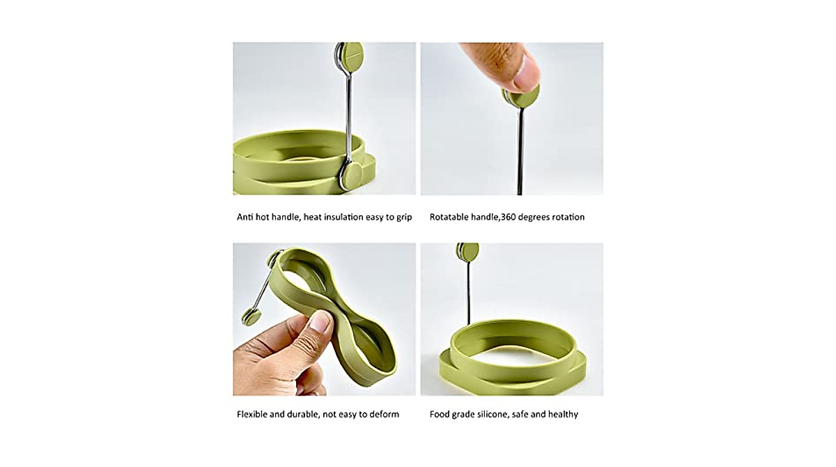 Nonstick Cooking Rings for Perfect Eggs & Breakfast