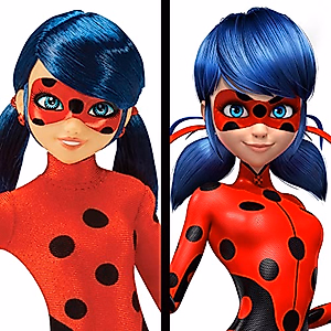 Miraculous Switch N Go Scooter with Exclusive 10.5” Ladybug Lucky Charms Fashion Doll and Accessories