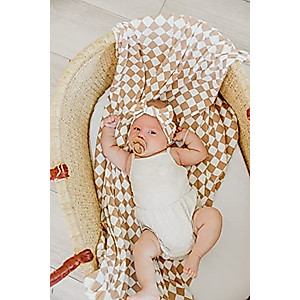Copper Pearl Large Premium Knit Baby Swaddle Receiving Blanket Rad