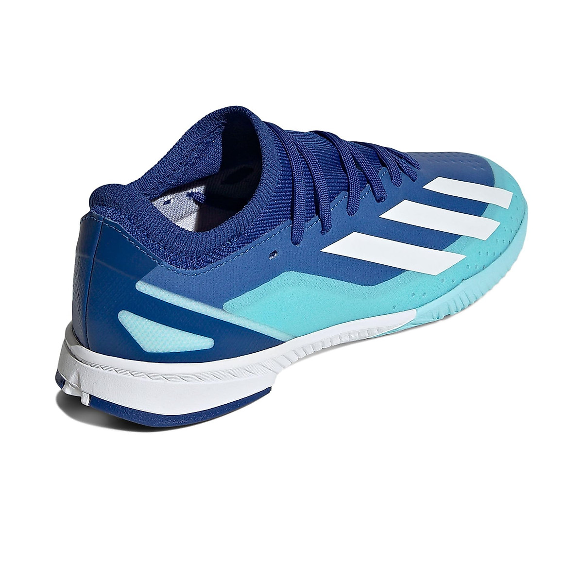 adidas Kids Boys X Crazyfast.3 Indoor Soccer Cleats Indoor - Blue - Size 12.5 M