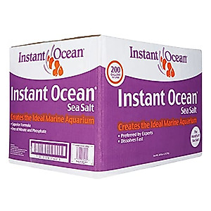 Instant Ocean Sea Salt for Marine Aquariums, Nitrate & Phosphate-Free, 200-Gallon