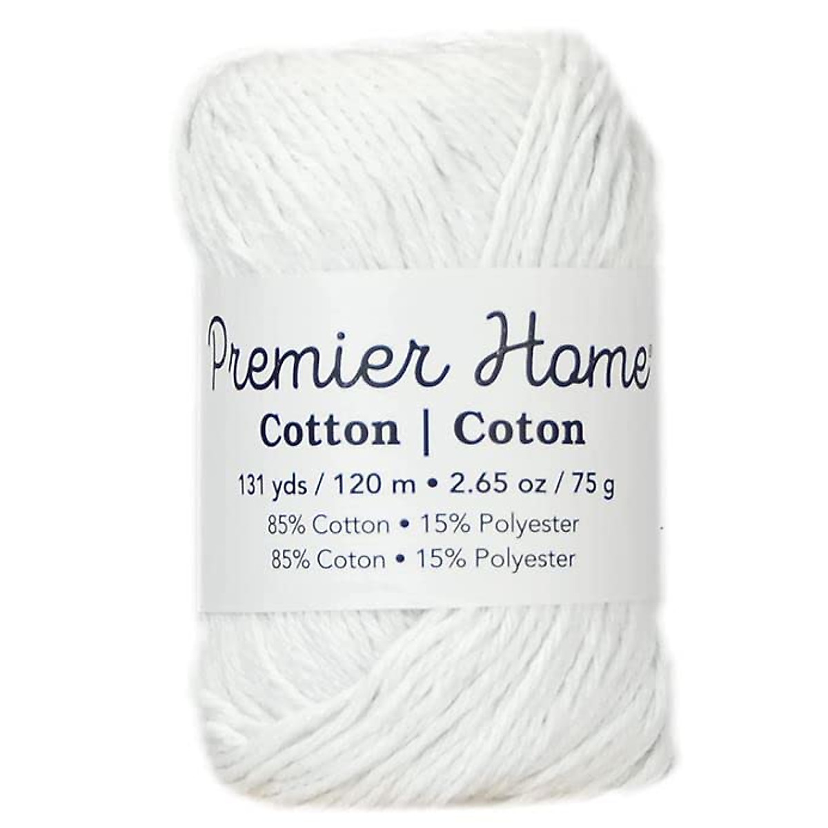 Premier Home Cotton Yarn 3-Pack - 2.65 Oz - Medium 4 - Bundle with Bella's Crafts Stitch Markers (White)