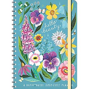 Katie Daisy 2021 On-the-Go Weekly Planner: 17-Month Calendar with Pocket (Aug 2020 - Dec 2021, 5" x 7" closed): Hello Beauty