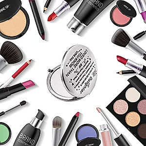 Sister Gifts from Sister Birthday Gift for Woman Compact Mirror Pocket Travel Mirrors Christmas Graduation (Silver to My Sister 1)