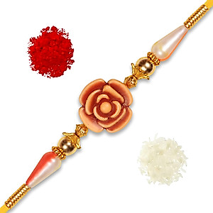 Indian Crafts Multicolor Rakhi Set of 4 PC Combo Dora Rakhi for Bhaiya & Bhabhi Cotton Thread Bracelets Rakhi Gifts for Brother