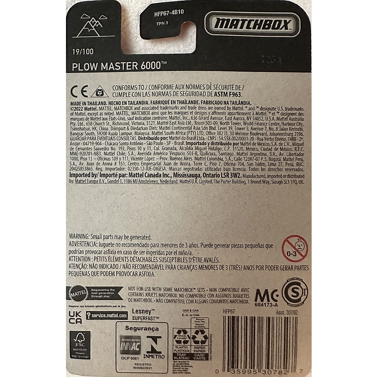 Matchbox Plow Master 6000