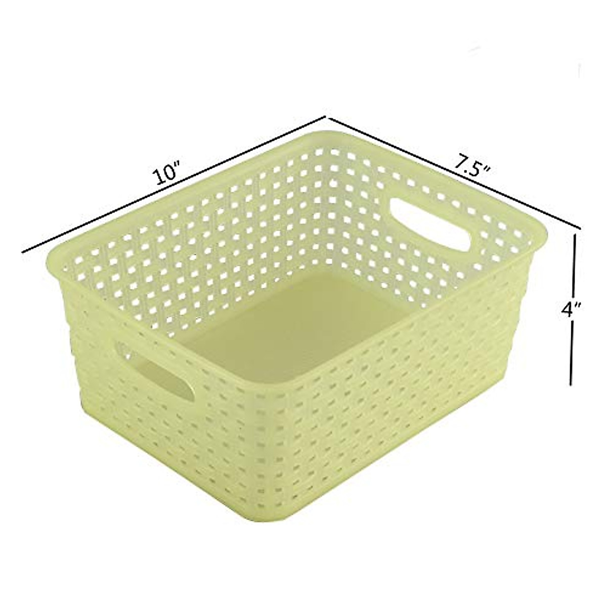 Obston Classroom Plastic Storage Baskets for Organizing, Set of 6