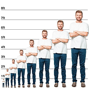 Custom Life Size Cardboard Cutout, Personalization Custom Cardboard Cutout, with Stainless Steel Stand Up, High Resolution, Upload Your Own Photo, Best for Wedding, Graduation, Birthday,1-8ft