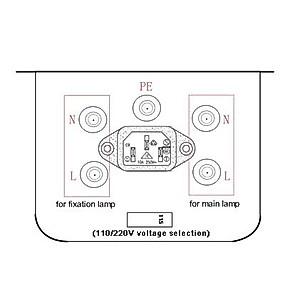 HAAG-Streit Slit Lamp Power Supply 0-6V Reostat Switch Output Free UPS/DHL Shipping