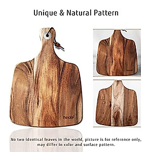 hecef Cheese Board set of 3,a Acacia Wood Cheese Plate & a Cheese Knife & a Cheese Fork, Cheese Platter Slate Board Cheese Serving Board, Mothers Day Gift, Housewarming(Cheese board with 2 knives)