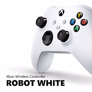 Xbox Core Wireless Gaming Controller – Robot White– X|S, One, Windows PC, Android, and iOS