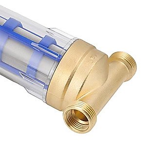 Spin Down Sediment Water Filter, Anti Dezincification Practical Spin Down Sediment Prefilter Refined Copper Head Safe for Home