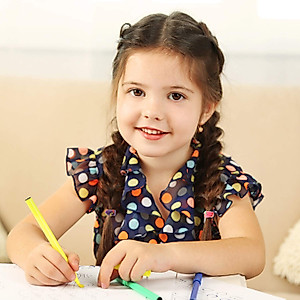 WILLBOND 200 Pcs Colorful Elastic Hair Ties Seamless Cotton Hairband Ropes Soft Small Ponytail Holders Fashion Stretchable No Crease Damage Hair Accessories for Baby Kids Girls Toddler, Mixed Colors