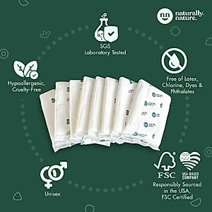 Naturally Nature Overnight Diaper Doubler Booster Pads with Adhesive (96 Count) for Pull-on & Regular Diapers | Nighttime Leak Protection for Heavy Wetters, Diaper Liners for Boys & Girls