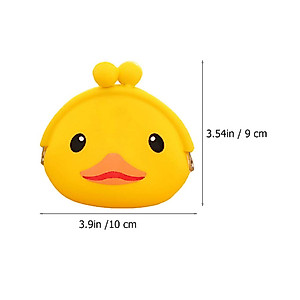 Mini Cute Silicone Coin Bag: Kids Cartoon Animal Change Pouch Small Silicone Purse for Children Toddlers Coin Change Earphone Container 4pcs Random Style