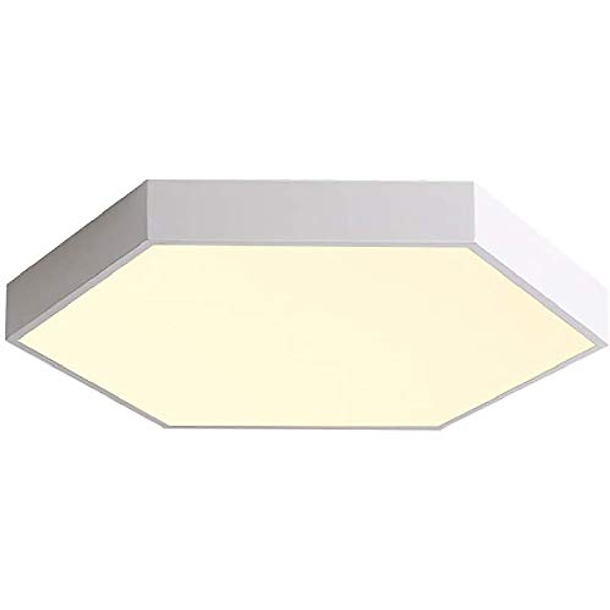DOGACA Modern Hexagon LED Ceiling Light Fixture with Remote Dimmable Flush Mount Ceiling Lamp for Hallway Stairway Hearth Kitchen Porch Entryway-White Light 40cm