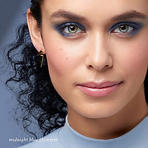 Julep Eyeshadow 101 Crème-to-Powder Waterproof Eyeshadow Stick – Midnight Blue Shimmer – Long-Lasting, Crease-Proof, Deep Navy Blue Cream Eyeshadow with Built-in Smudger