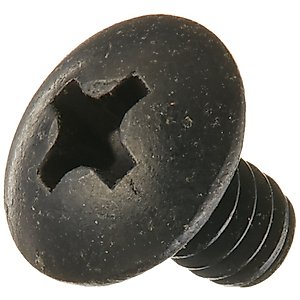 Small Parts 0604MPT188B 18-8 Stainless Steel Truss Head Machine Screw, Black Oxide Finish, Meets ASME B18.6.3, #2 Phillips, #6-32 Thread Size, 1/4" Length, Fully Threaded, Imported (Pack of 50)