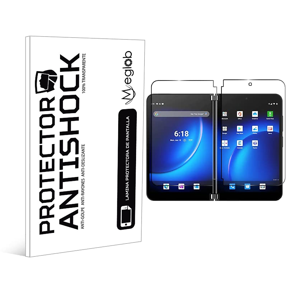 Screen Protector Antishock Anti-Shatter Anti-Scratch Compatible with Microsoft Surface Duo 2