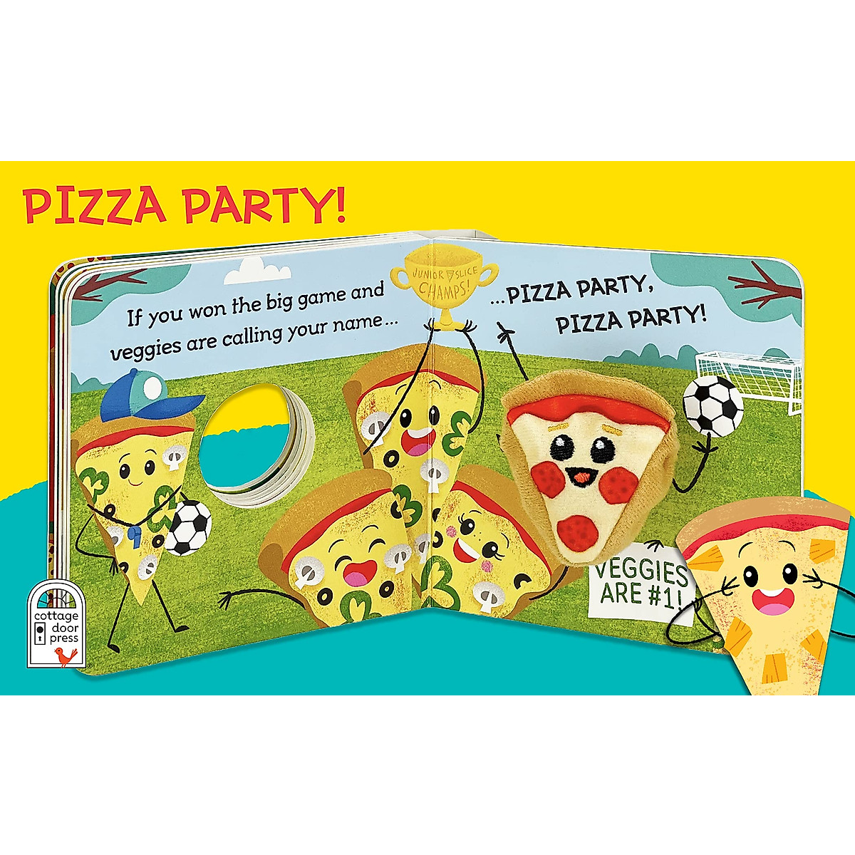 Pizza Party! Finger Puppet Board Book for Little Pizza Lovers, Ages 1-4 (Children's Interactive Finger Puppet Board Book)