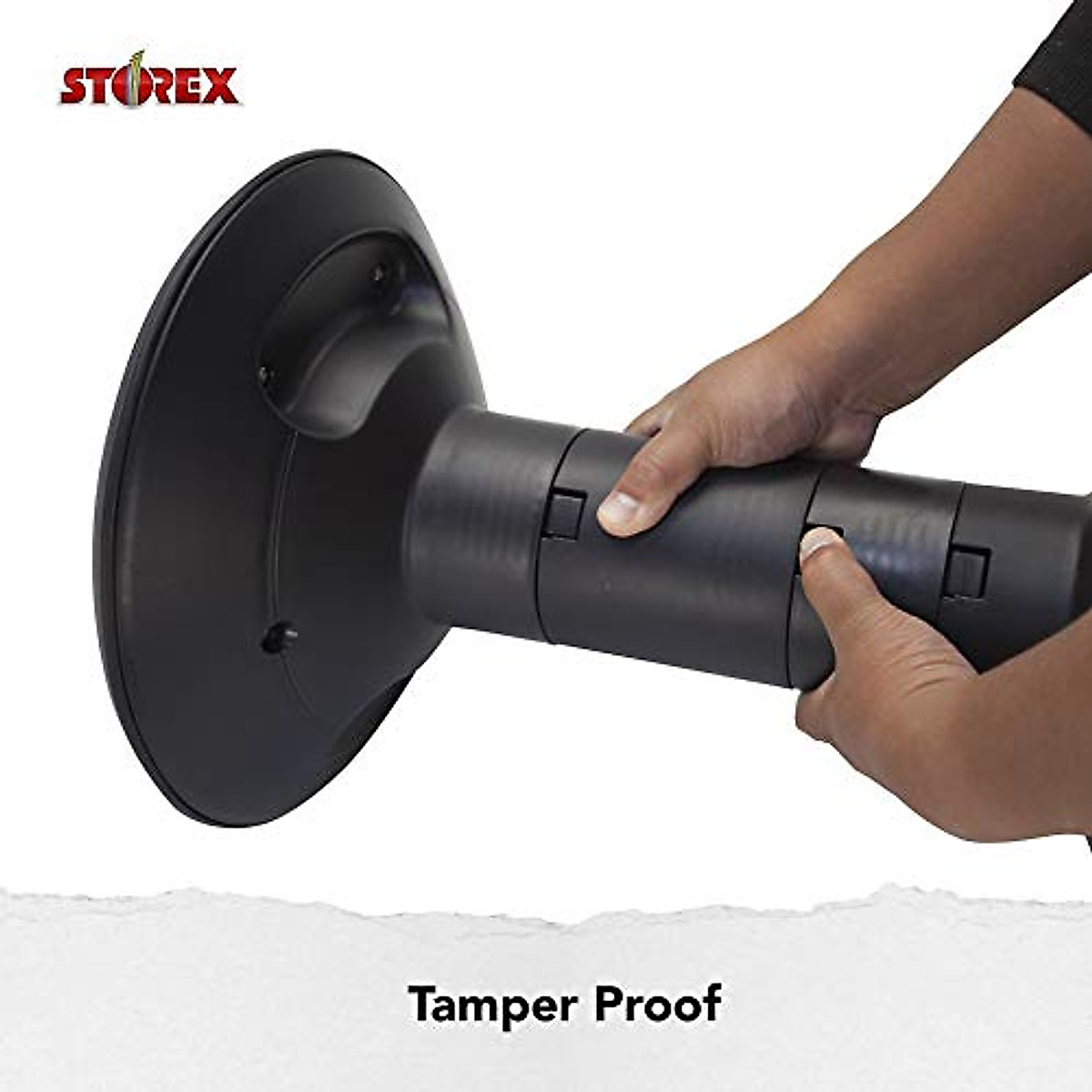 Storex Wiggle Stool – Active Flexible Seating for Classroom and Home Study, Adjustable 12-18 Inch Height, Black (00300A01C)