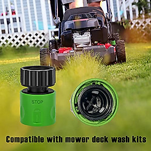 Llewyn Lawn Mower Wash Connector,Quick Connect Lawn Mower Deck Wash Port Hose Adapter(3 Pcs) Compatible with Cub Cadet,Troy-Bilt,MTD,Craftsman Lawn Mower Tractor