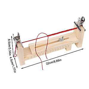 Joyivike Paracord Jig Bracelet Maker, Wooden Jig Bracelet Maker, U Shape Clear Scale Bracelet Maker with 2 Clamp, Wristband Maker, DIY Hand Knitting Bracelet Making Jig Bracelet Braiding Tool
