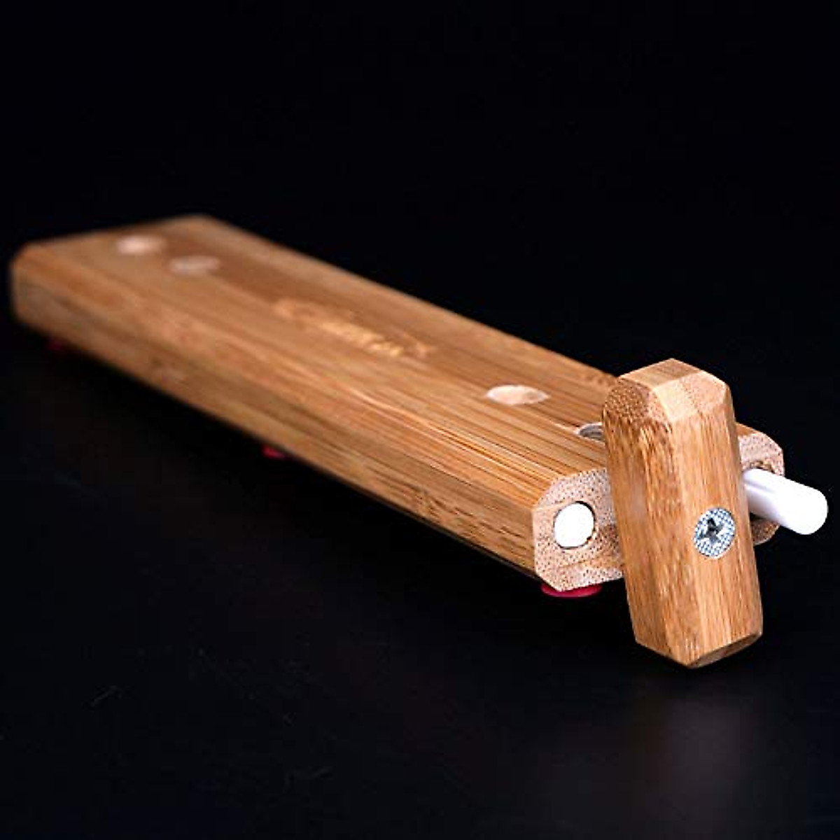 YuFanKits 4-Rod Ceramic Crock Stick Turn Box Sharpener Kitchen Whetstone Sharpening Tool, Fast and Effective Manual Sharpening Tool