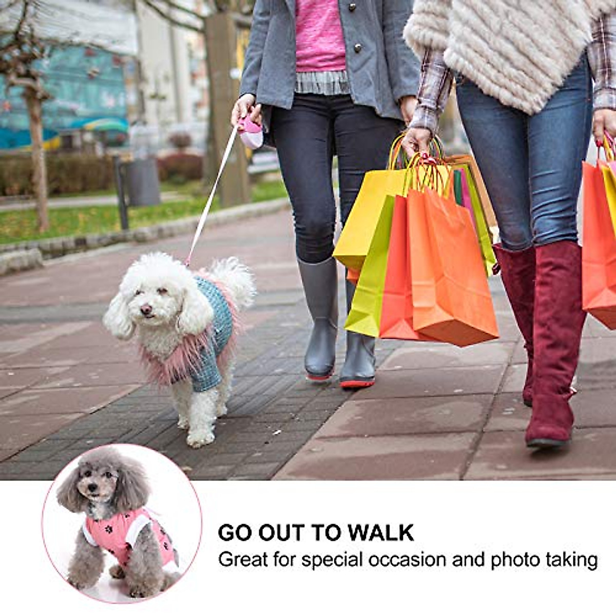 Dog Costume Pet Puppy Nursing Clothes Coat Injury Protection Dress Size S (Pink) for Your Cute