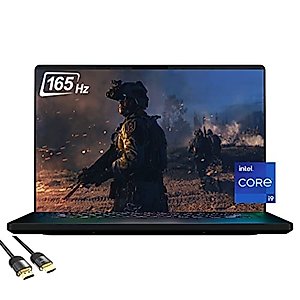 ASUS ROG Zephyrus M16 Gaming Laptop, 16" WQXGA 165Hz, 12th Gen Intel 14-Core i9-12900H, GeForce RTX 3070 Ti 120W, 40GB DDR5, 2TB PCIe SSD, Thunderbolt 4, RJ45, WiFi 6, RGB, SPS HDMI 2.1 Cable, Win 11