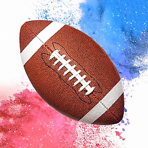 Simply Health Gender Reveal Football Closes Firmly and Non Transparent with Both Pink and Blue Powder. Hugh Colorful Powder Puff for The Best Gender Reveal Party Surprise