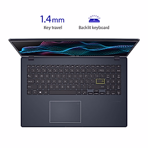ASUS Laptop L510 Ultra Thin Laptop, 15.6” FHD Display, Intel Celeron N4020 Processor, 4GB RAM, 64GB Storage, Windows 10 Home in S Mode, 1 Year Microsoft 365, Star Black, L510MA-DH02