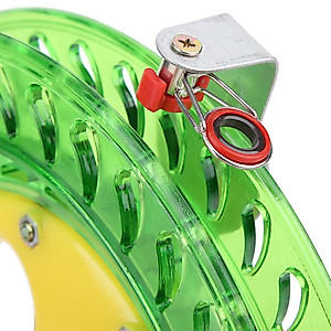 Fishing Line Reel, ABS Multifunction Sea Fishing Wheel Hand Wire Wrapping Fly Line Fishing Reel Accessory (Green)