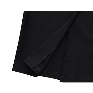 MUXXN Women's Sleeveless V Neck Knee Length Bridesmaid Wedding Guest Pencil Dress Black M