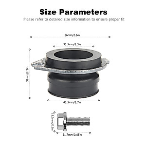 Garbage Disposal Parts for Insinkerator, 75499 Flex Coupler Replacement Parts Compatible with Insinkerator Anti-Vibration Tailpipe Replaces Part Number 74085