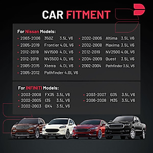 BDFHYK Ignition Coil Pack Set of 6 Compatible with 2003-2007 Nissan 350Z & Infiniti FX35, G35, M35, Infiniti G35 Coupe 2006, Coil for V6 3.5L Replace UF401,C1439,6734025, 22448AL615,22448AL61C