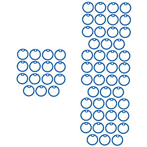 Balacoo 60 Pcs Protective Cover Rubber Dog Tag Covers Silicone Holder Silicone Dog Tag Silencers Round Stand Puppy Accessories Small Dog Tag Name Tag Ring for Dog Collar Portable