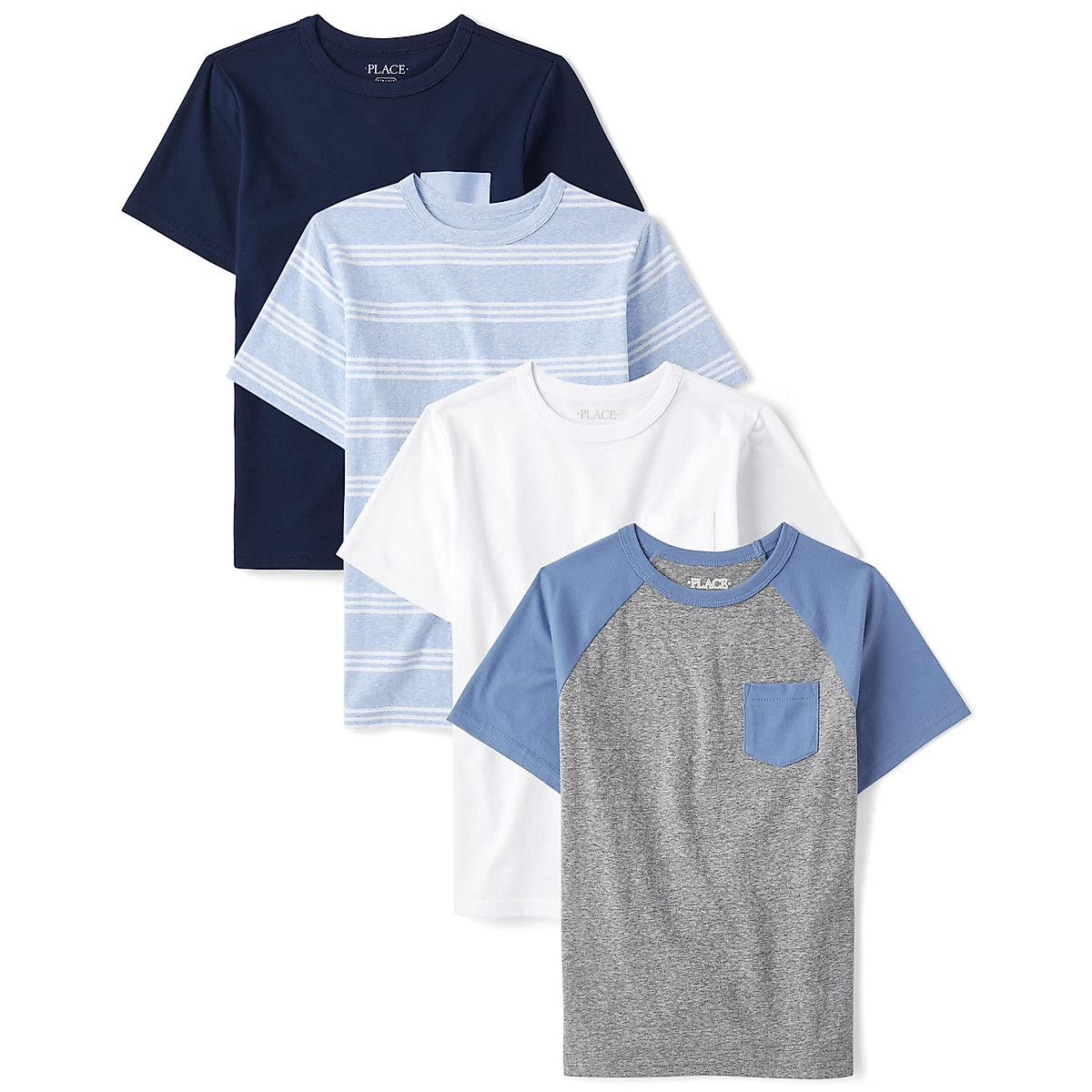 The Children's Place,Short Sleeve Layering Tee 4-Pack,Small (5/6)