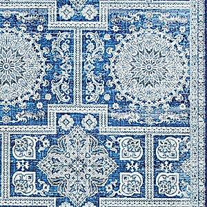 Couristan Pasha Sari Area Rug, 8' x 10', Sapphire Blue