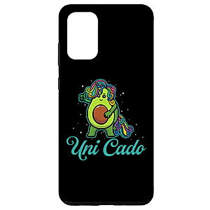 Galaxy S20+ Uni Cado, Cute Avocado, Funny Unicorn, Guacamole, Vegan Case