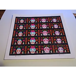 USPS Day of The Dead (Dia de Los Muertos) (Sheet of 20) Postage Forever Stamps 2021 Scott #5640-5643